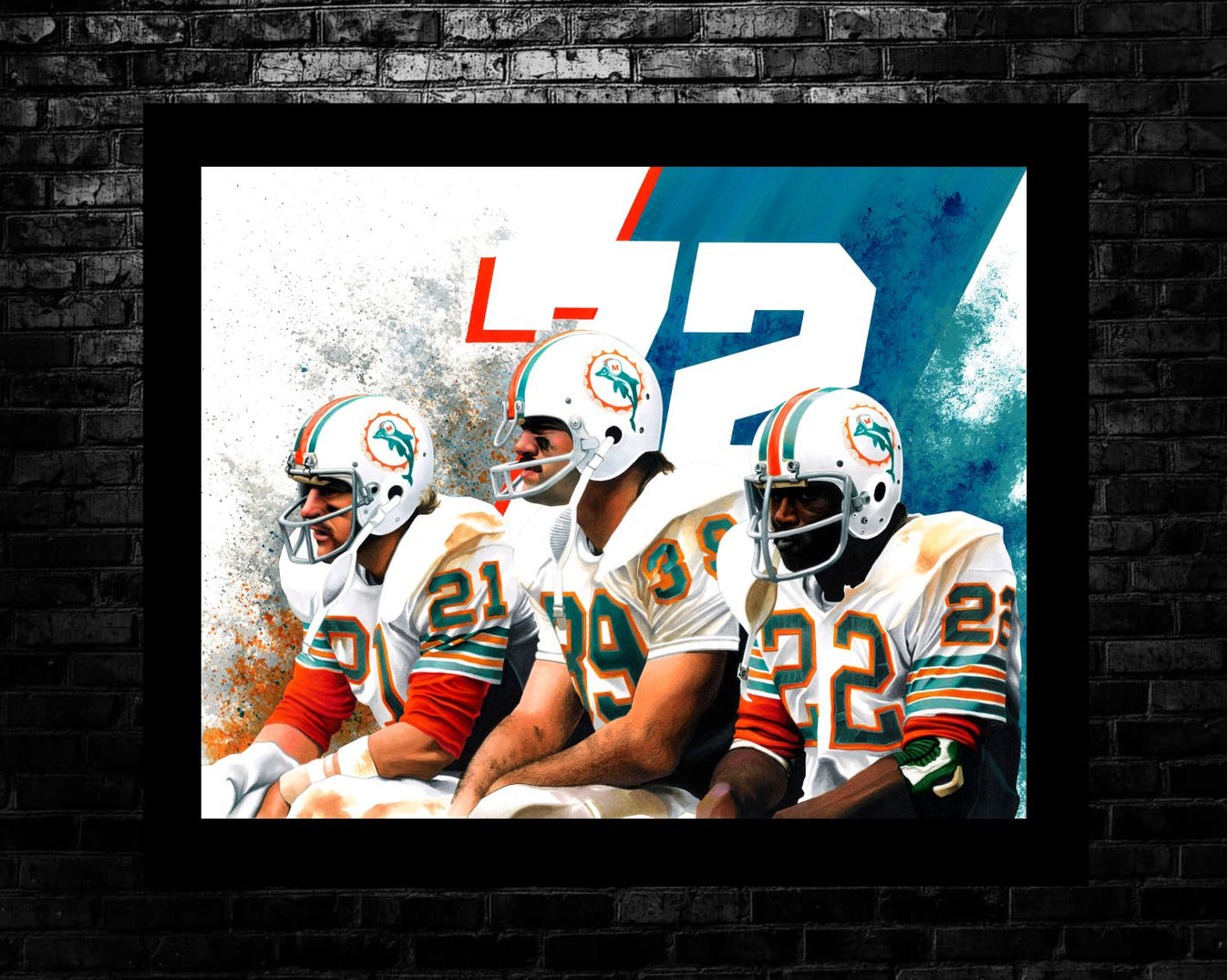 1972 Miami Dolphins Limited Edition Print – Ken Karl Sports Art