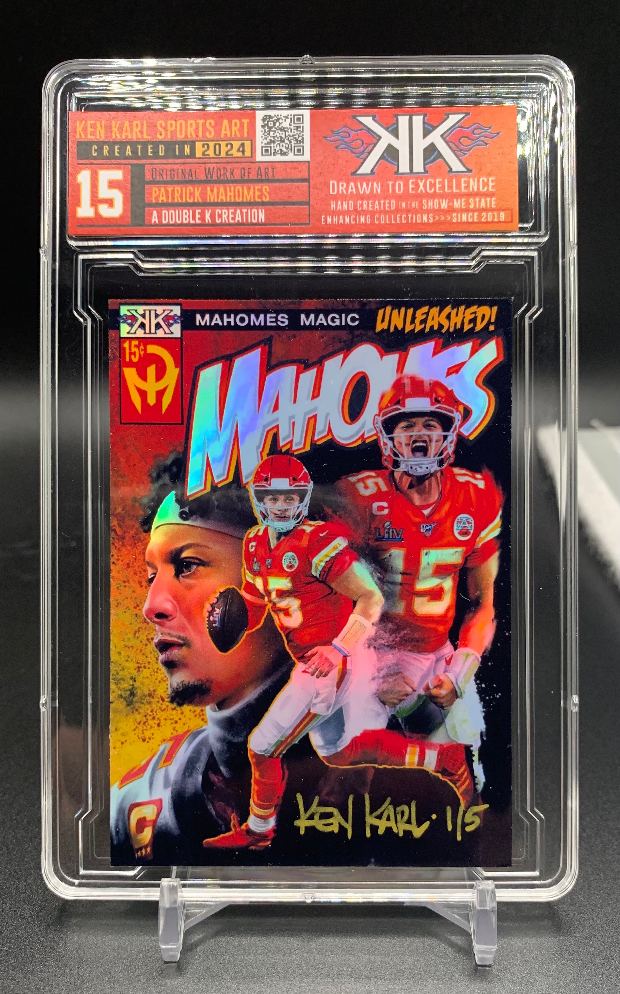 Patrick Mahomes Comic book cover limited edition cards – Ken Karl ...