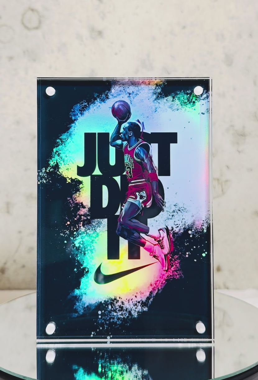 Michael Jordan Just Did It 4x6 BLOX – Ken Karl Sports Art